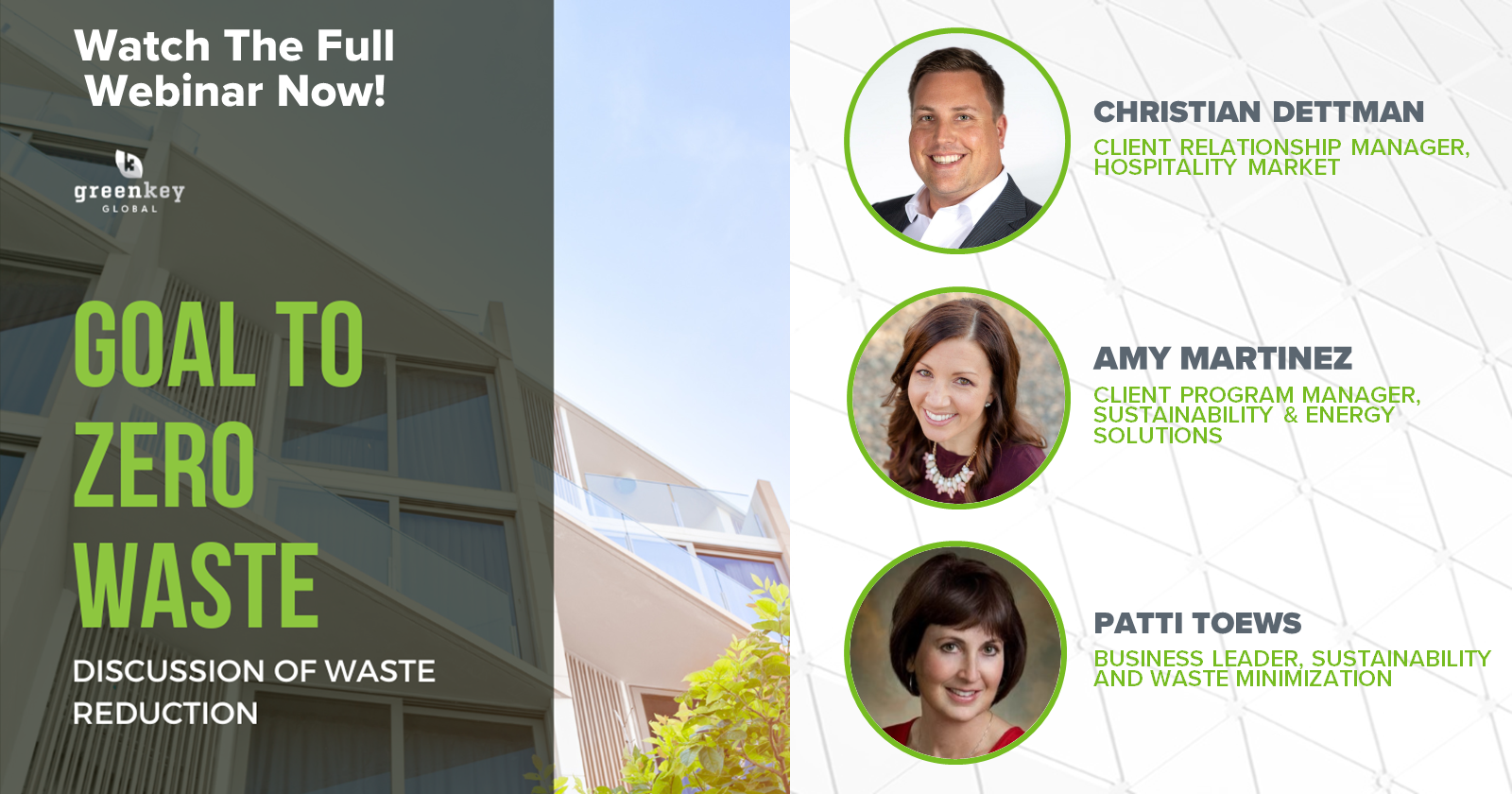 Goal to Zero Waste in Hospitality: Green Key Global Webinar Series