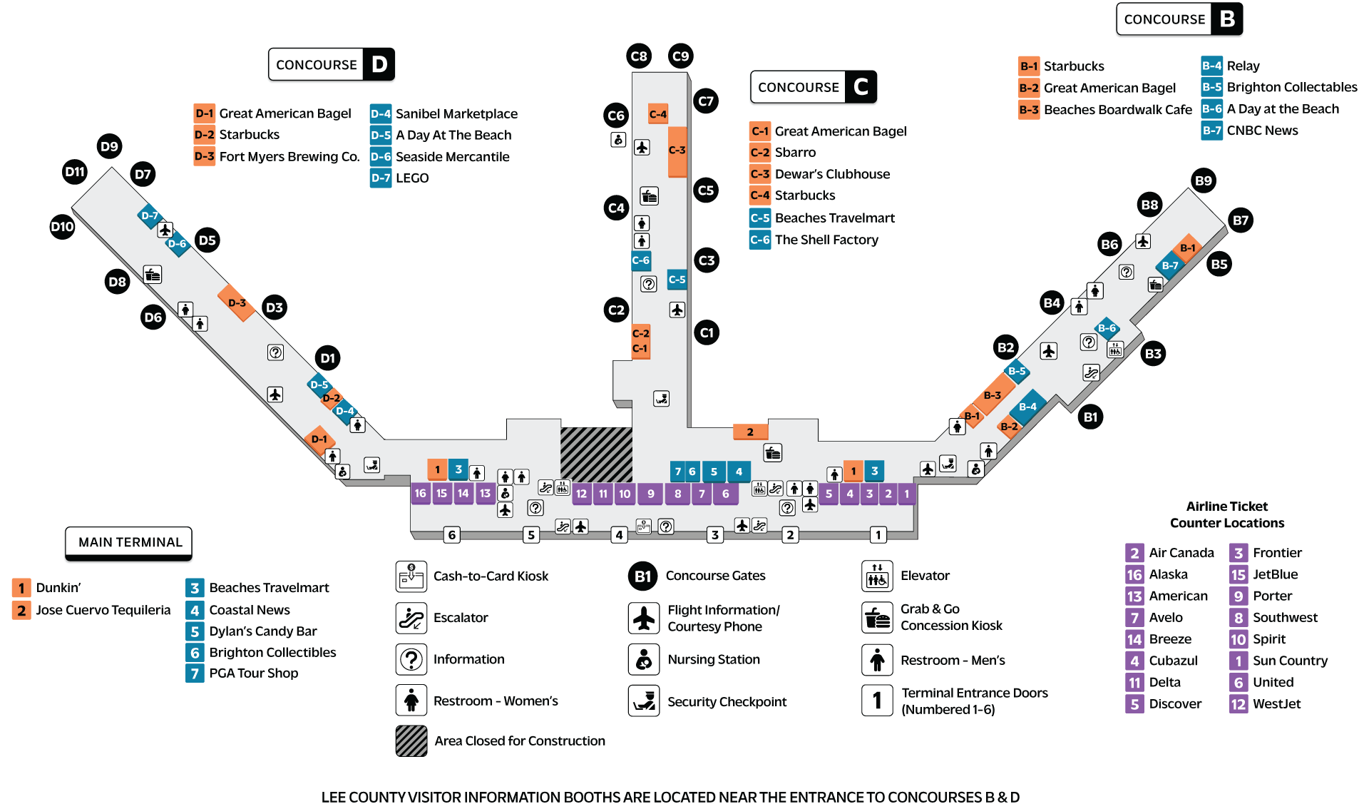 Florida International Airport Map