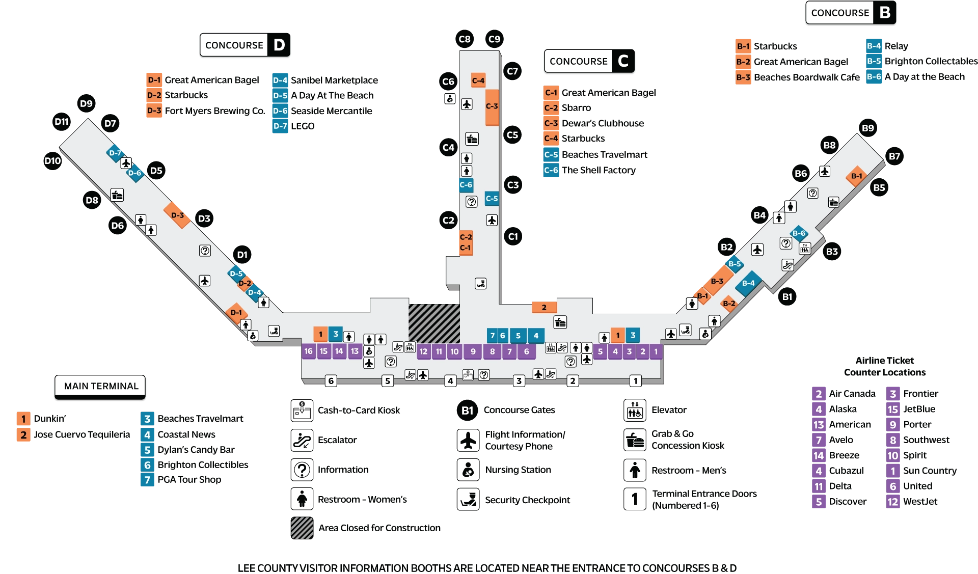 Map Of Florida International Airport
