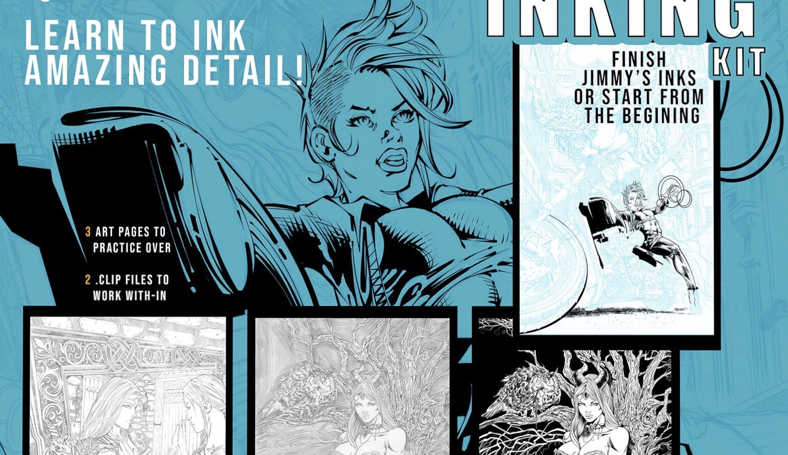 Jimmy Reyes Digital Inking Kit for ’Clip Studio Paint’ Review