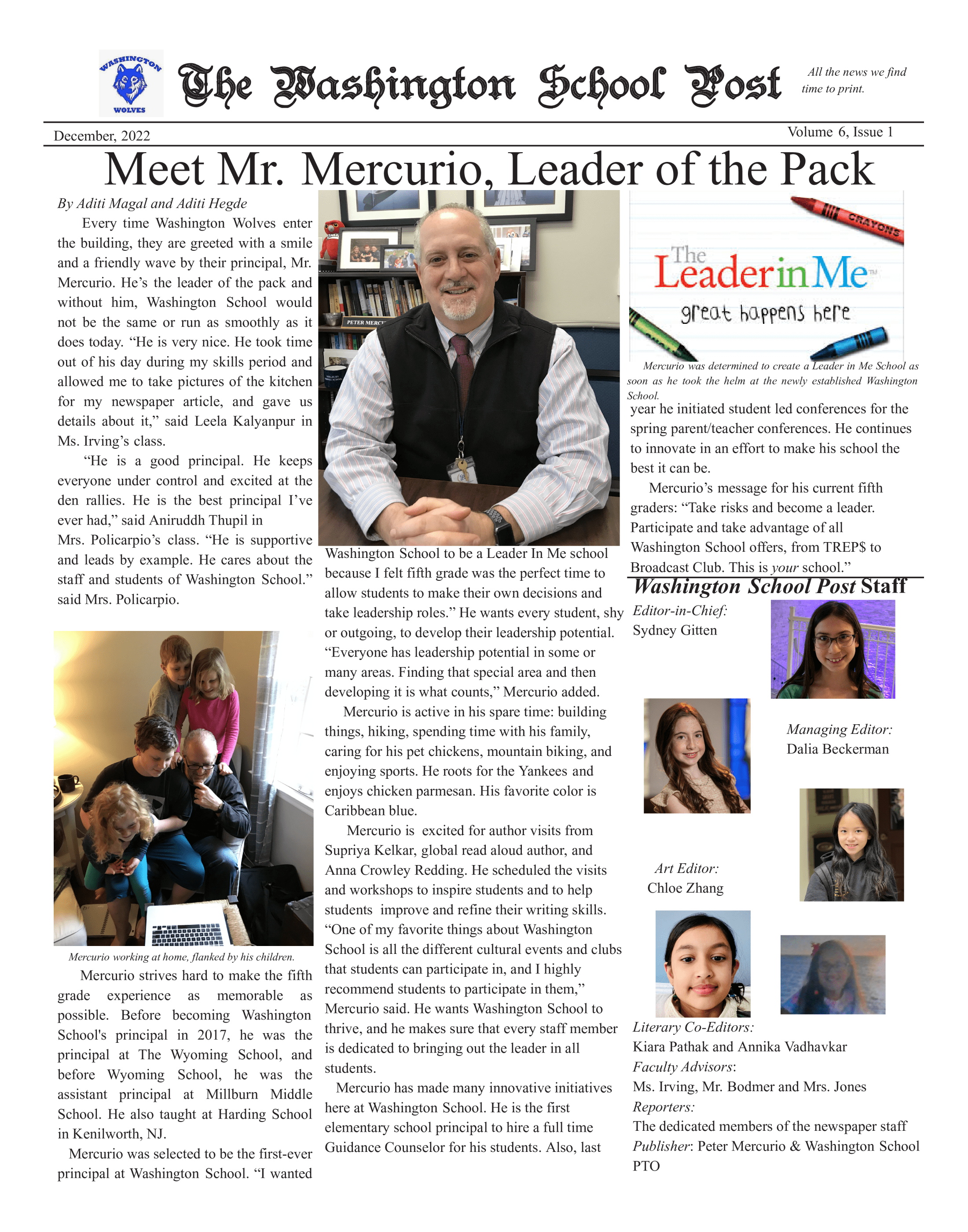 eNewspaper Viewer - The Washington School Post