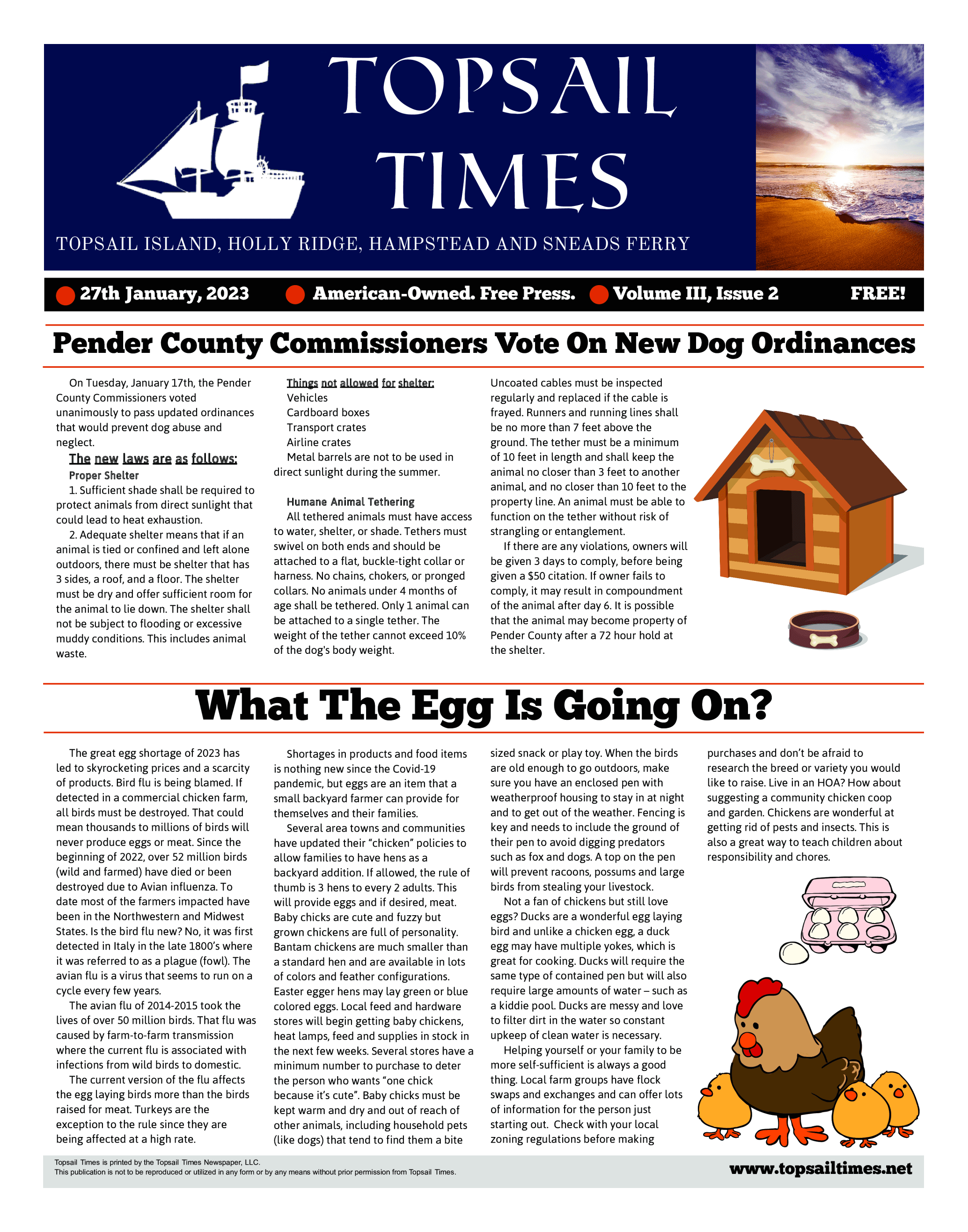 eNewspaper Viewer - Topsail Times Newspaper Volume 3, Issue 2