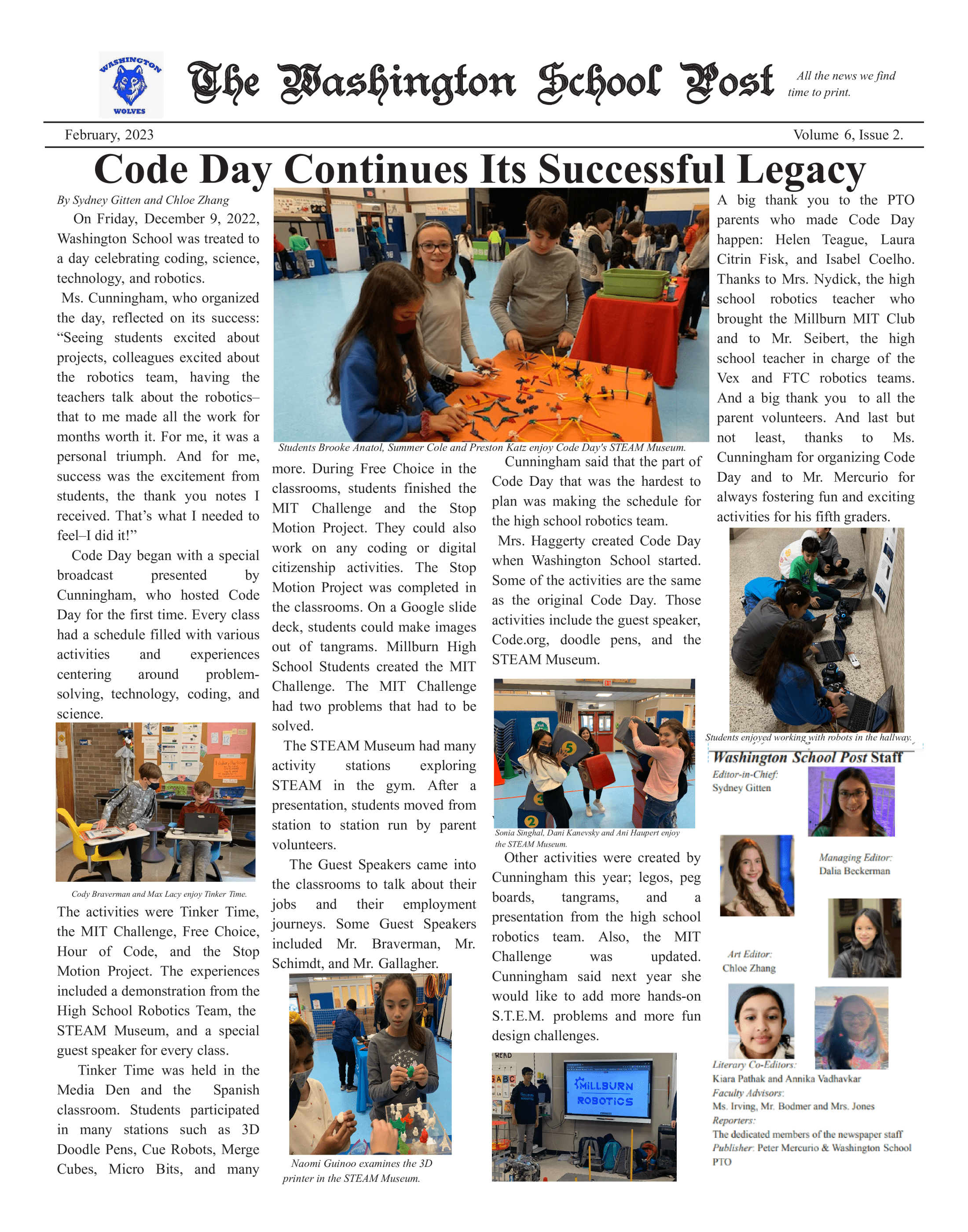 eNewspaper Viewer - The Washington School Post