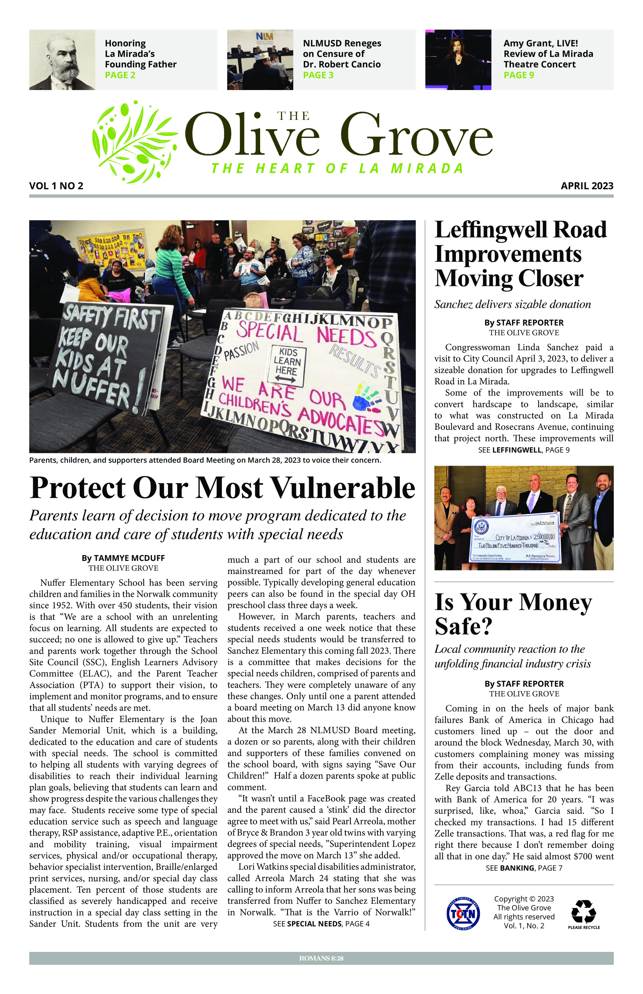 eNewspaper Viewer - The Olive Grove