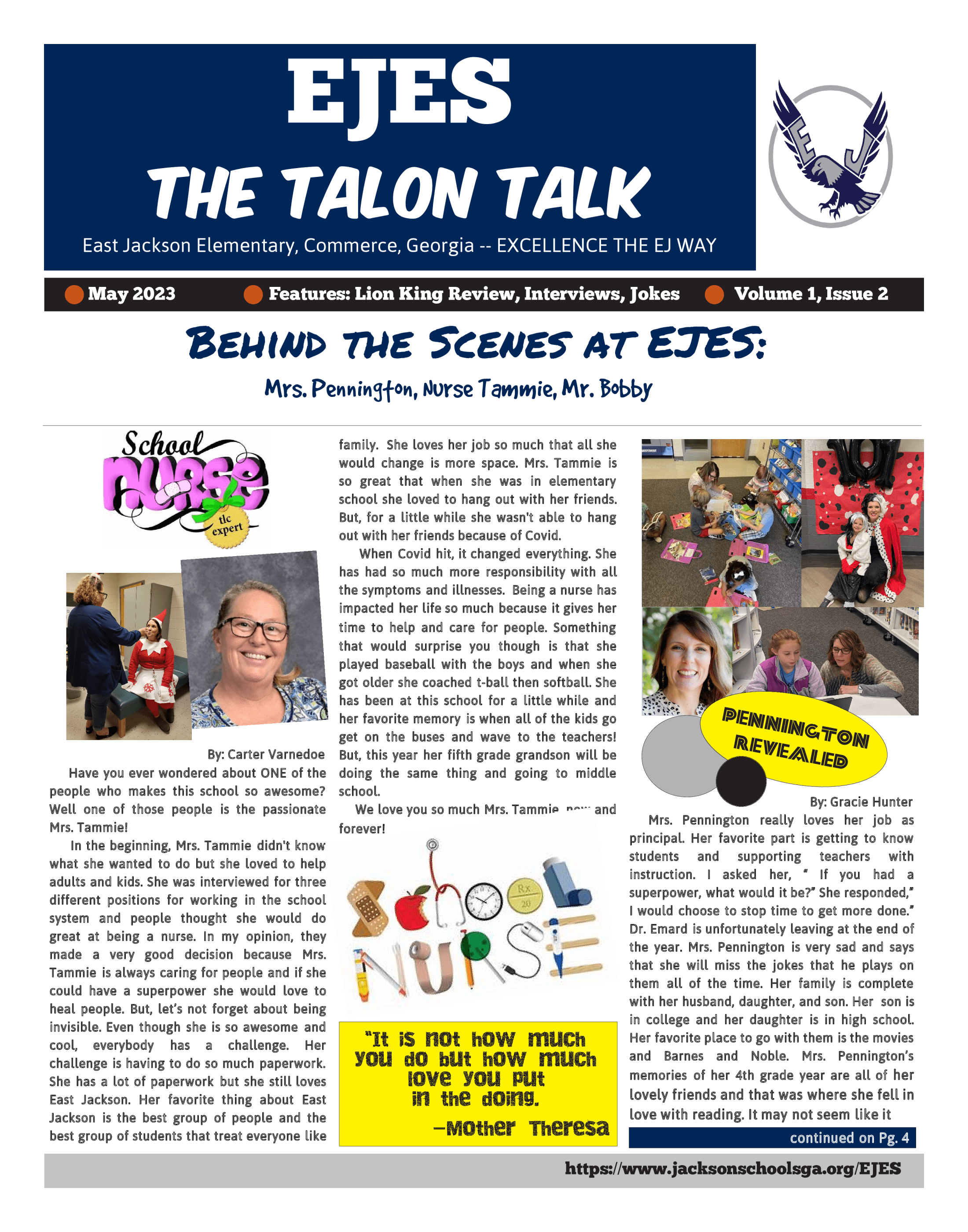 eNewspaper Viewer - EJES - The Talon Talk - May 2023 - rev2