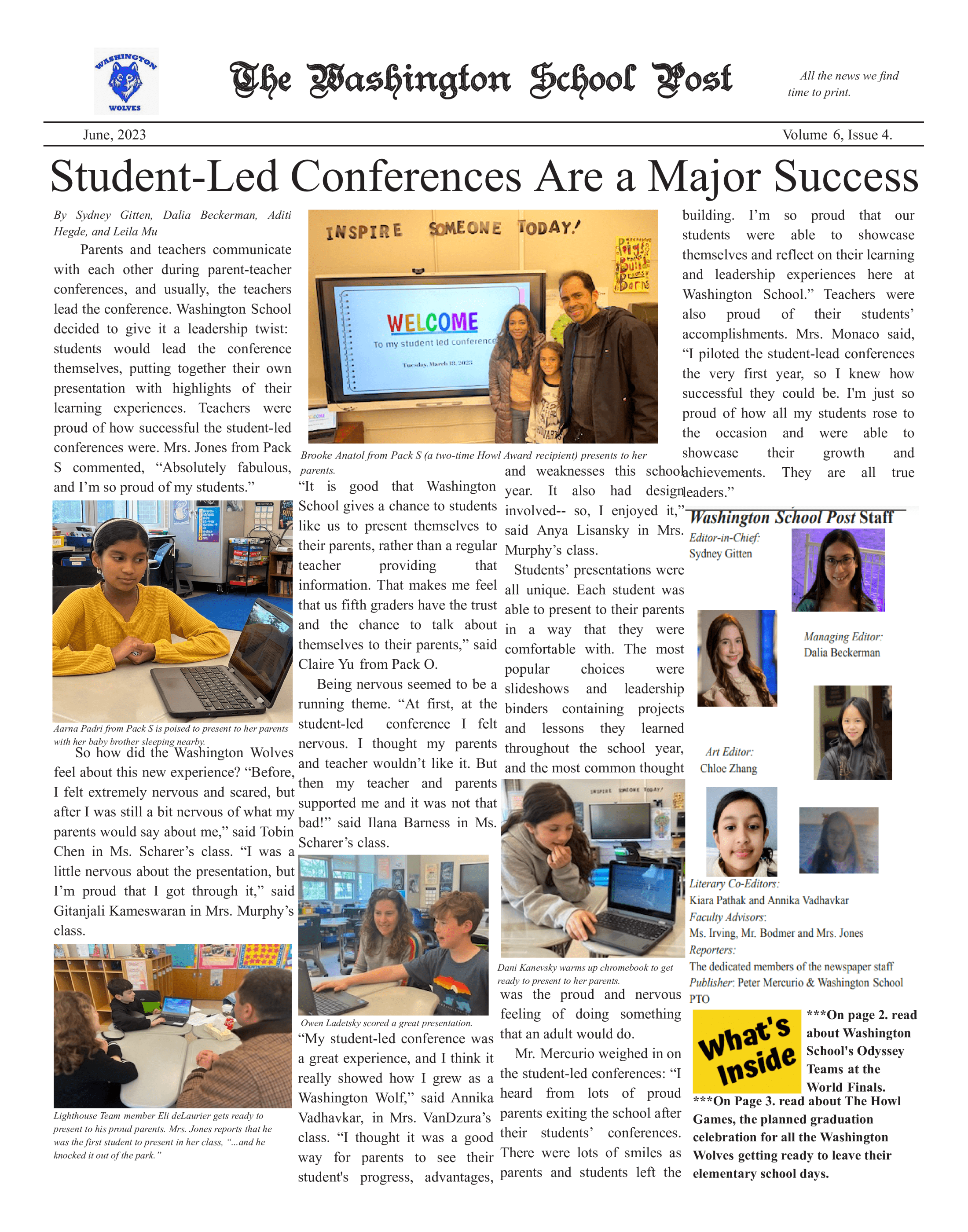 eNewspaper Viewer - The Washington School Post