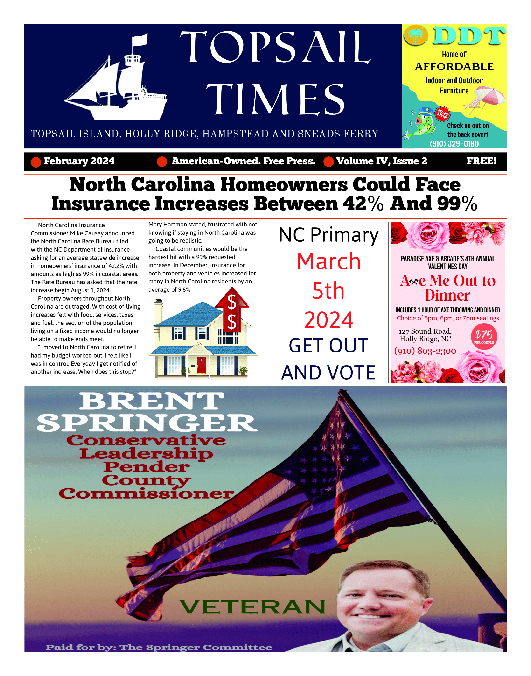 eNewspaper Viewer - Topsail Times Newspaper Volume 4, Issue 2