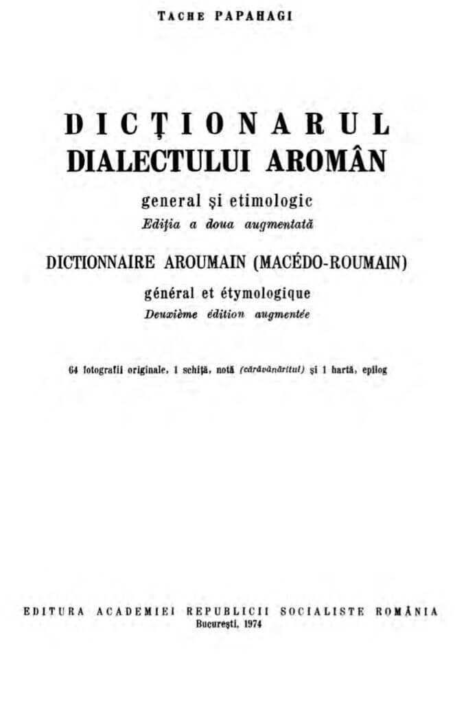 Our Language & History - Aromanian Cultural Society Farsharotu
