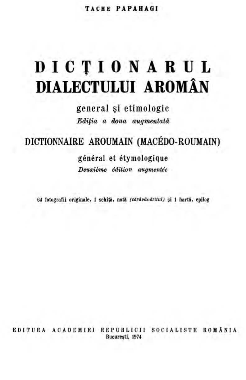 Our Language & History - Aromanian Cultural Society Farsharotu