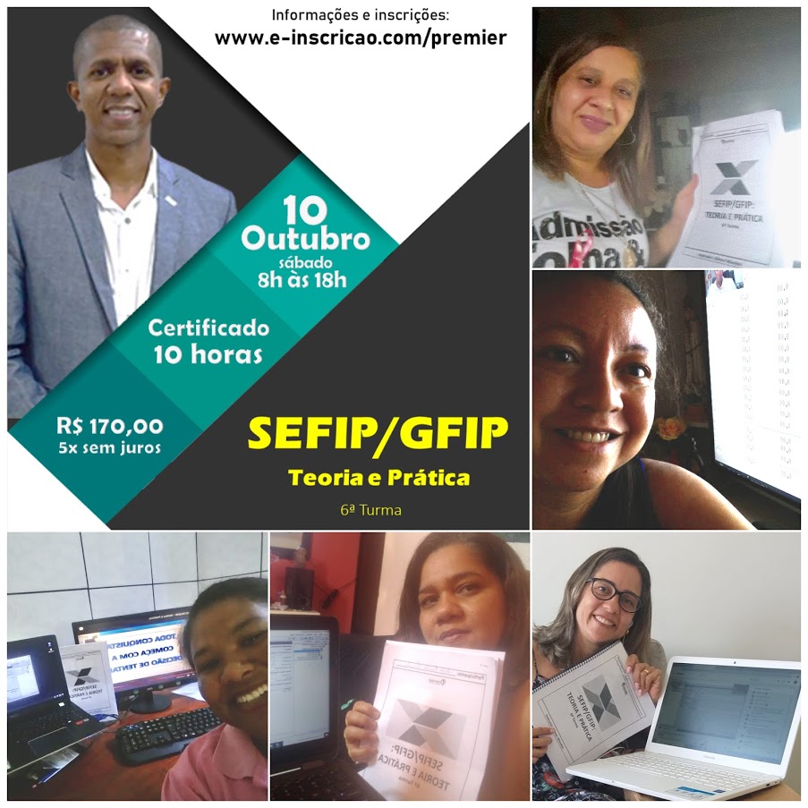 SEFIP/GFIP: TEORIA E PRÁTICA - AO VIVO E ONLINE - 8ª TURMA | e-inscrição