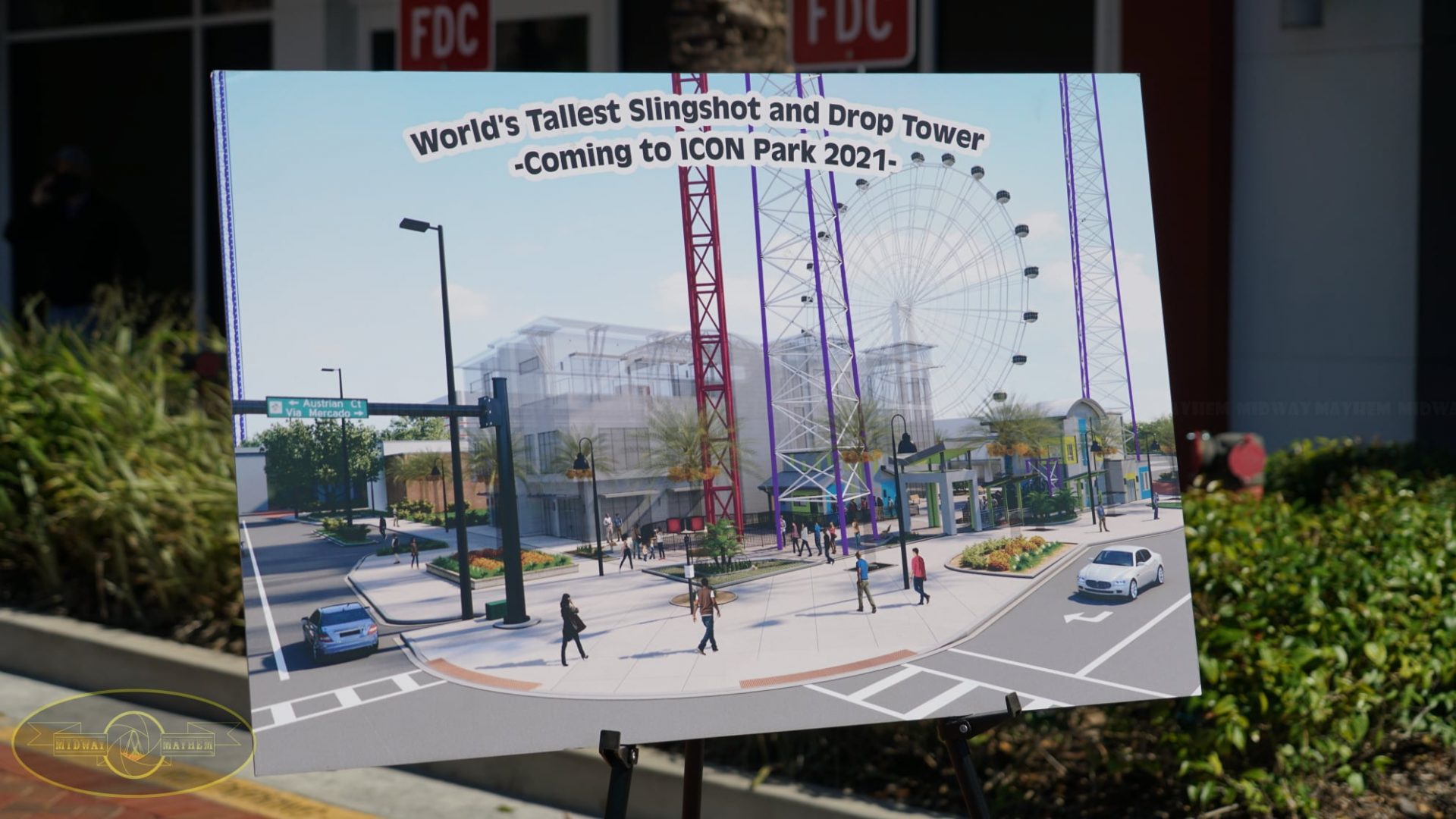 Icon Park em Orlando inicia instalação do maior Sling Shot do mundo ...