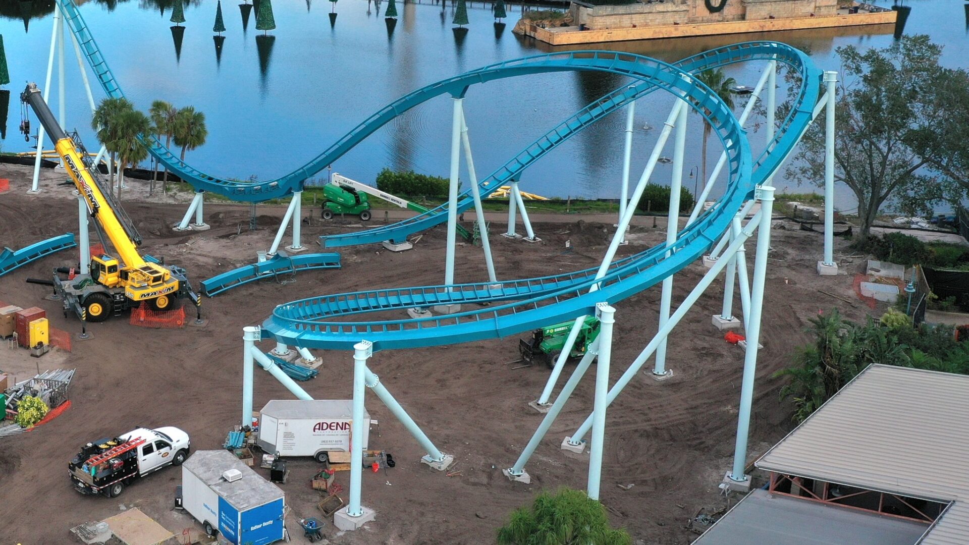 Nova montanha-russa do Sea World Orlando está 70% concluída. – HapFun