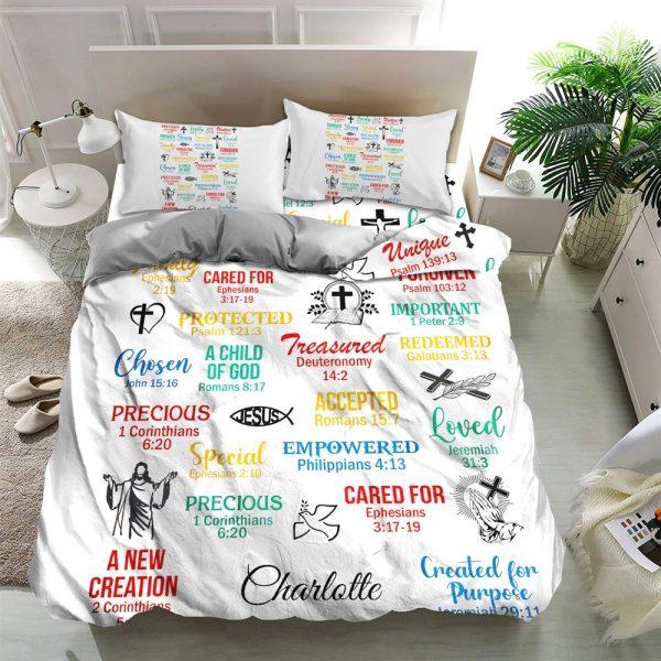 A Big Piece of My Heart Lives in Heaven Christian Quilt Bedding Set ...