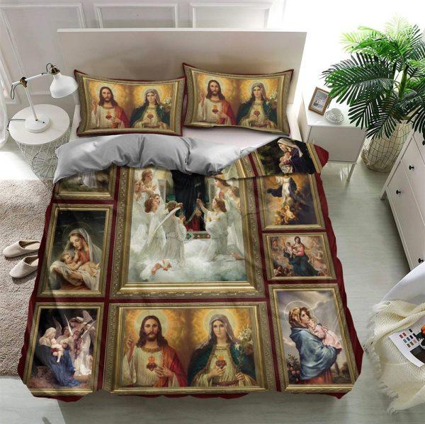 A Big Piece of My Heart Lives in Heaven Christian Quilt Bedding Set ...