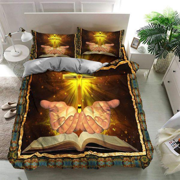 A Big Piece of My Heart Lives in Heaven Christian Quilt Bedding Set ...