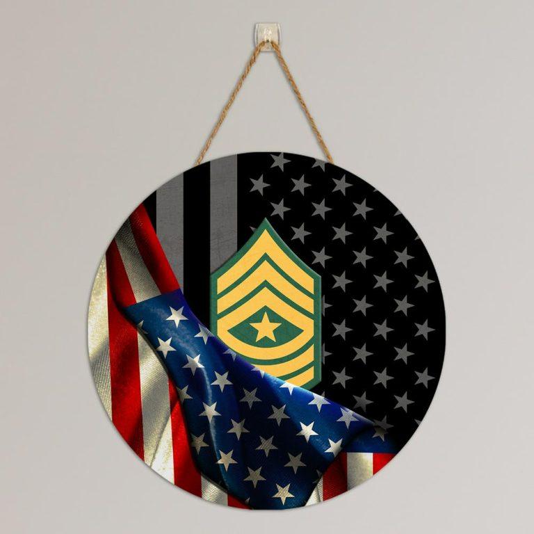 US Army Wood Sign An Old Veteran And His Commander In Chief Live Here ...