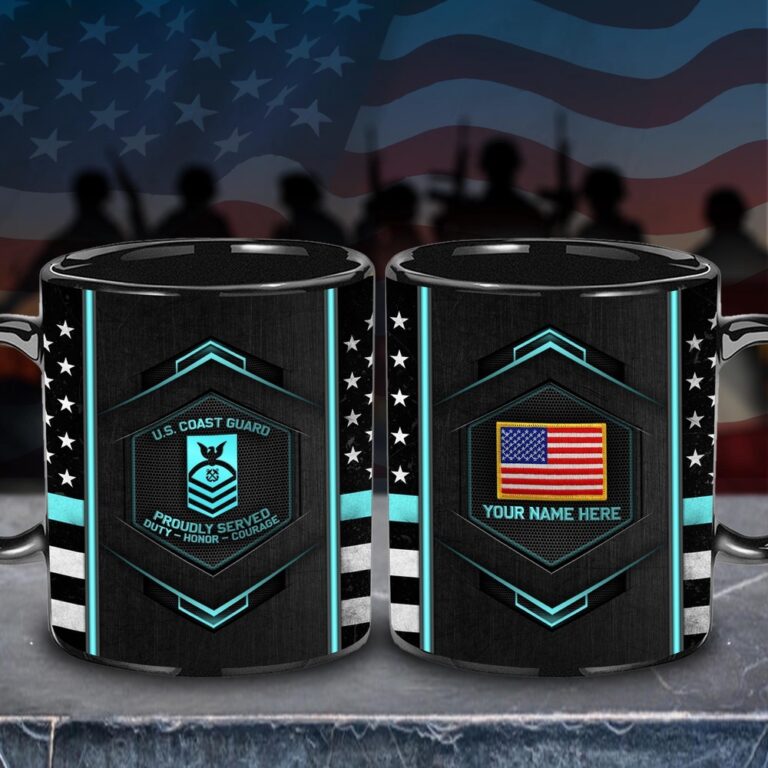 US Air Force Military Proudly Served American Flag Military Mug,, Us ...