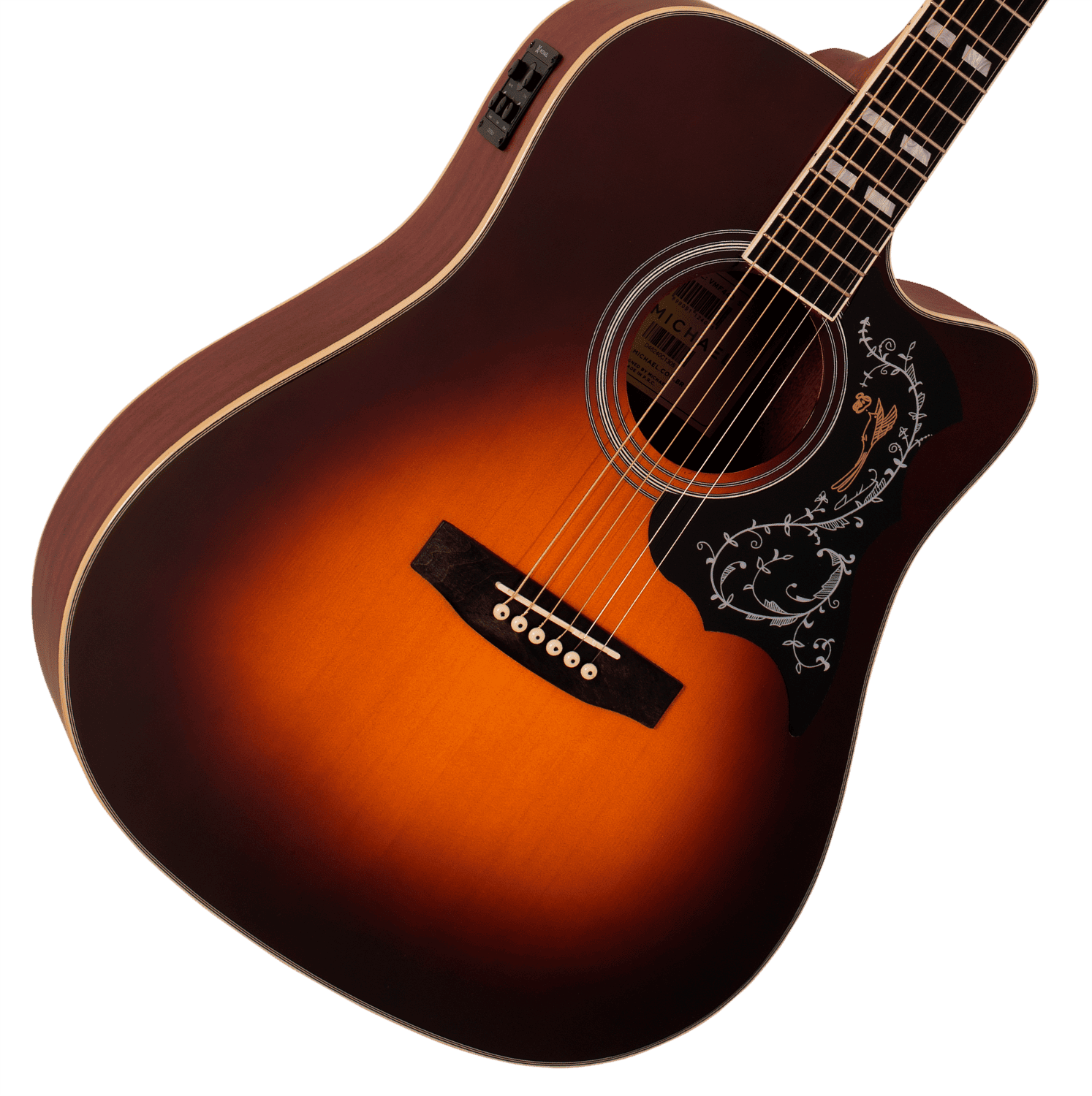 VIOLÃO ELÉTRICO MICHAEL FOLK FREEBIRD VMF440