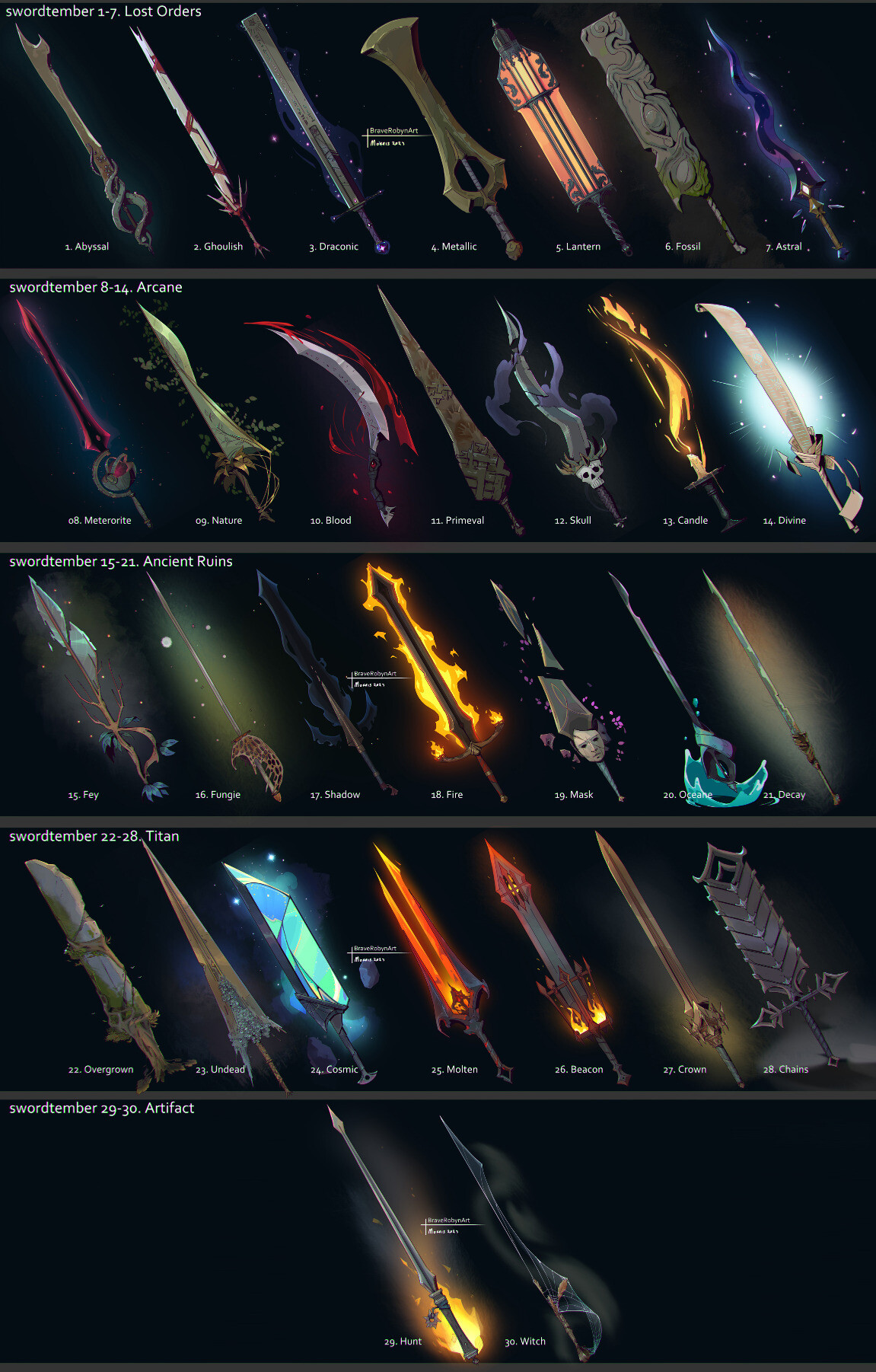 Sarah M: "#swordtember all done for this year! 30 swords an…" - People ...