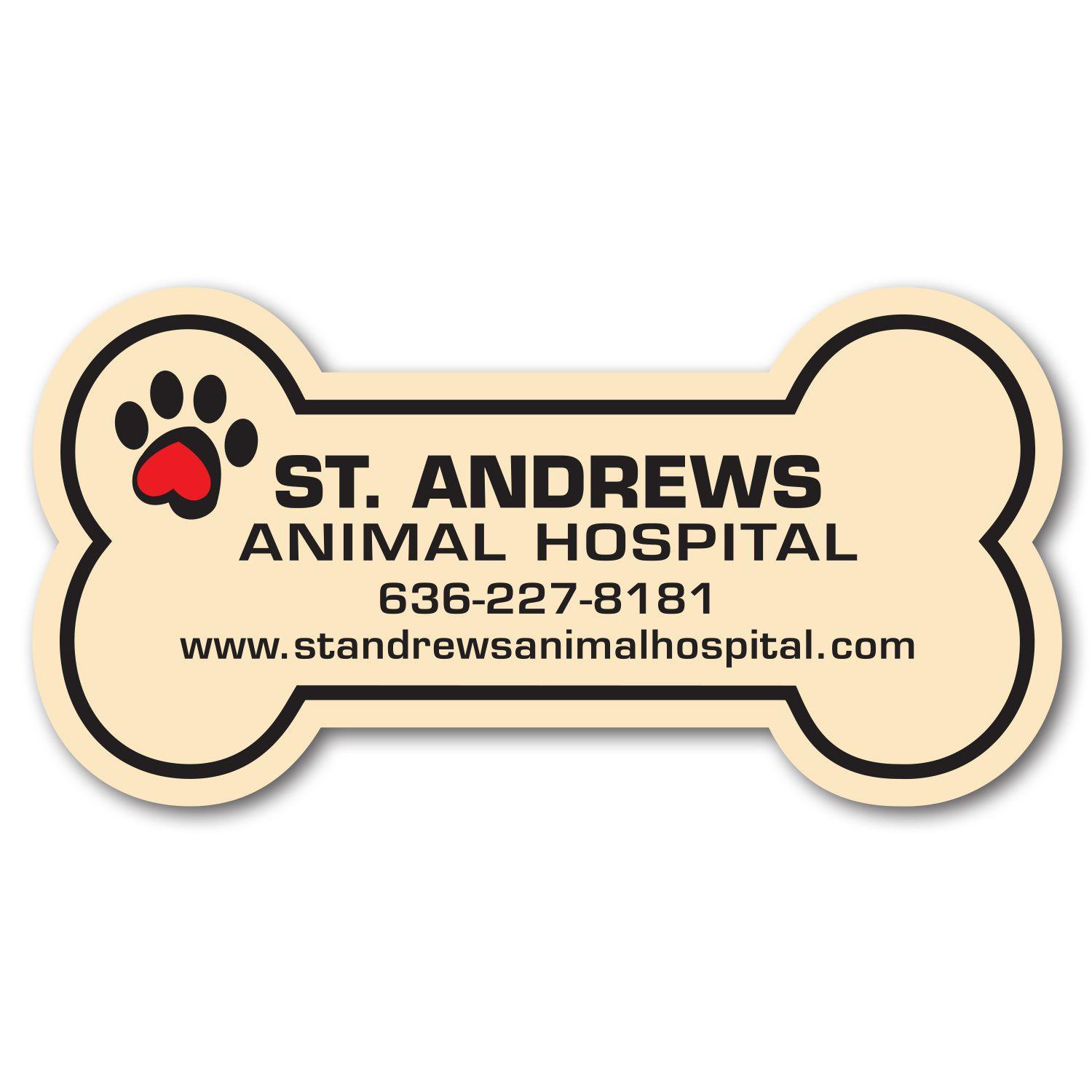 Promotional Dog Bone Magnet Personalized With Your Custom Logo
